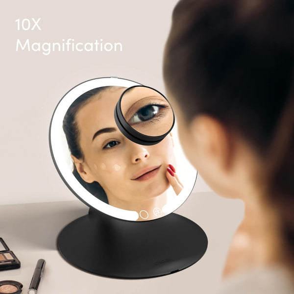 Abigail Travel Magnifying Vanity Mirror with Lights - Fancii – Fancii & Co.