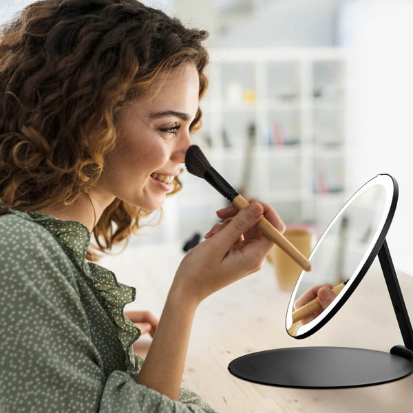 Abigail Travel Magnifying Vanity Mirror with Lights - Fancii – Fancii & Co.