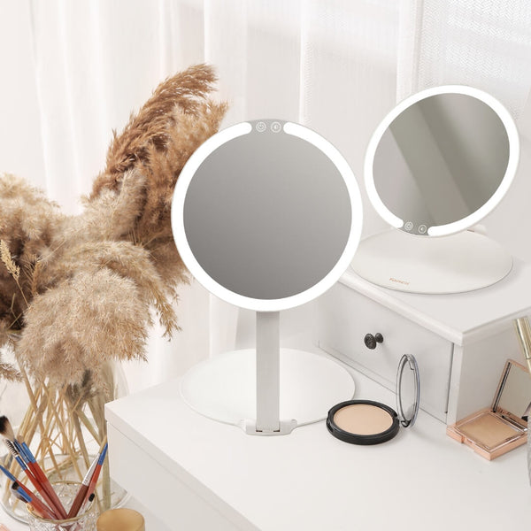 Abigail Travel Magnifying Vanity Mirror with Lights - Fancii – Fancii & Co.
