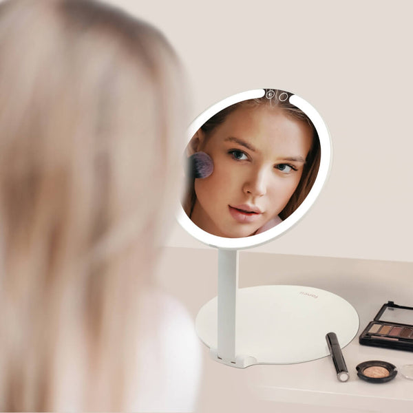 Abigail Travel Magnifying Vanity Mirror with Lights - Fancii – Fancii & Co.