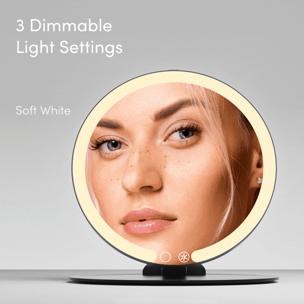 Abigail Travel Magnifying Vanity Mirror with Lights - Fancii – Fancii & Co.