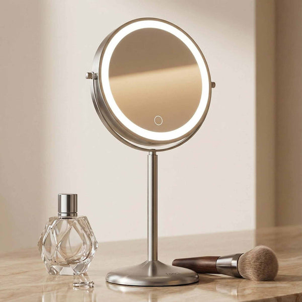 Hailey 9-Inch Double Sided Makeup Mirror with Lights - Fancii – Fancii ...