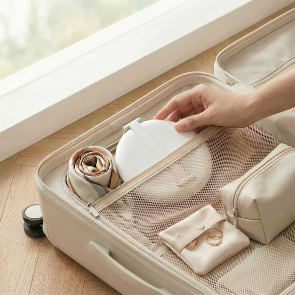 Abigail Travel Magnifying Vanity Mirror with Lights - Fancii – Fancii & Co.