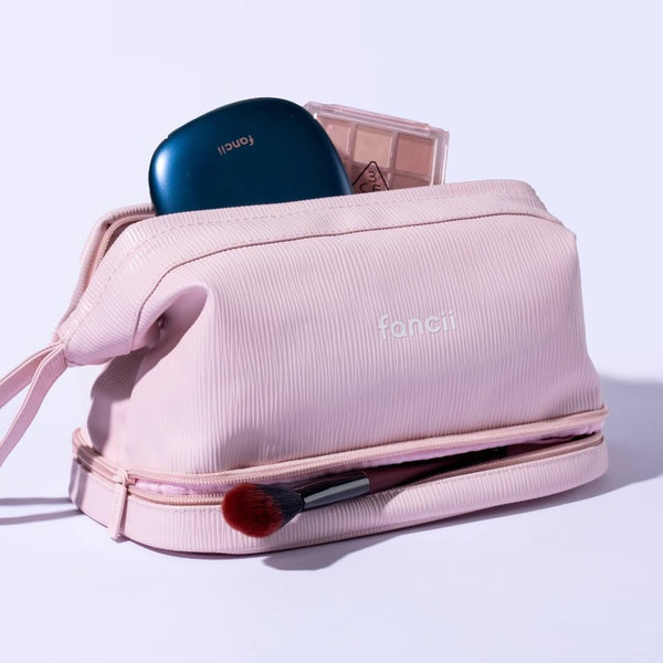 Macy 2-in-1 Cosmetic Bag with Makeup Brush Compartment by Fancii ...