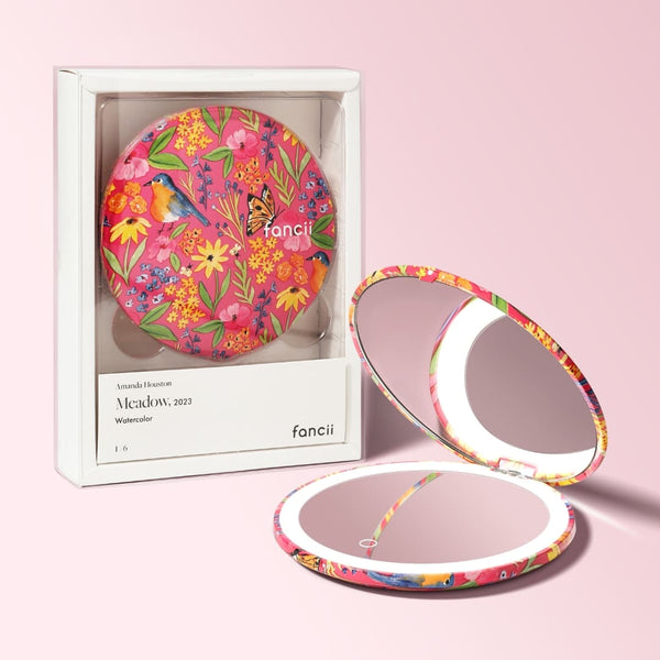 MINI TAYLOR LED Lighted Compact Mirror for Flawless Makeup | Fancii ...
