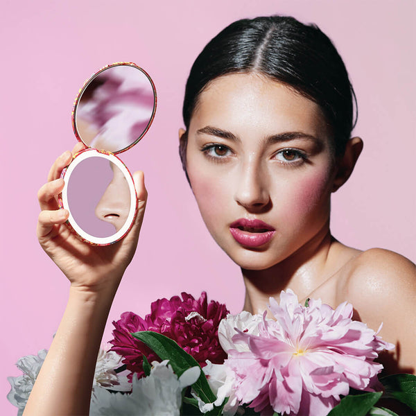 MINI TAYLOR LED Lighted Compact Mirror for Flawless Makeup | Fancii ...