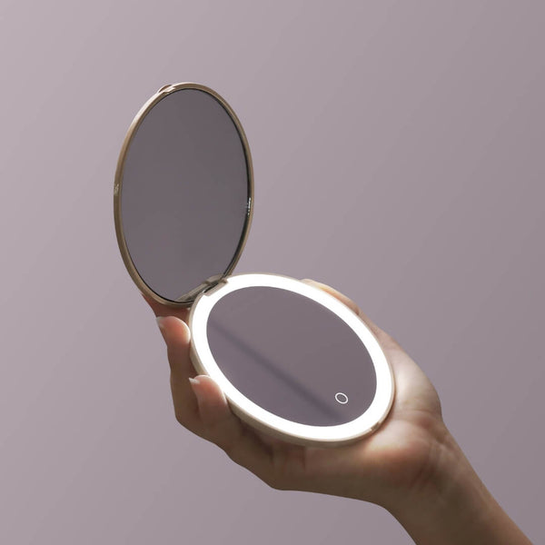 MINI TAYLOR LED Lighted Compact Mirror for Flawless Makeup | Fancii ...