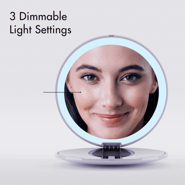 MINI TAYLOR LED Lighted Compact Mirror for Flawless Makeup | Fancii ...