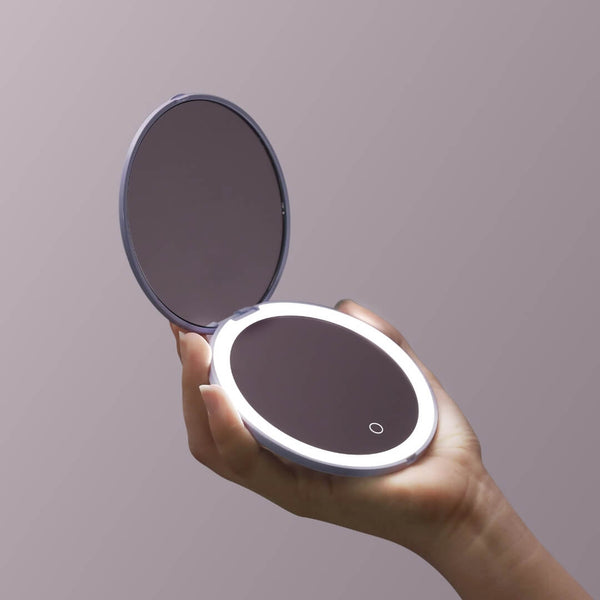 MINI TAYLOR LED Lighted Compact Mirror for Flawless Makeup | Fancii ...
