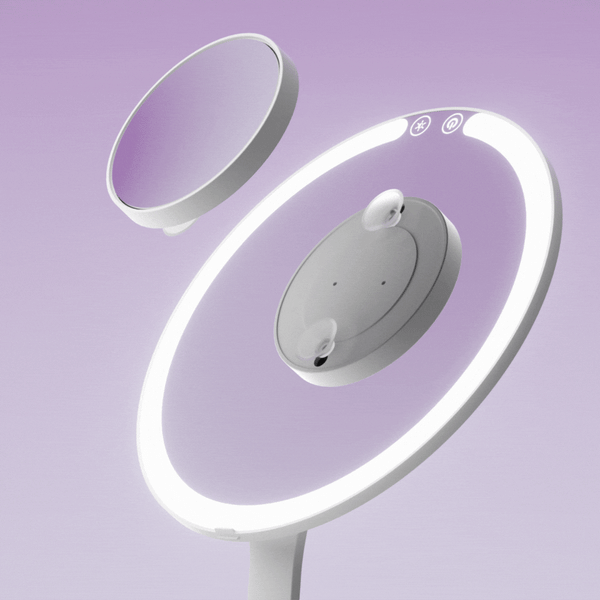 Abigail Travel Magnifying Vanity Mirror with Lights - Fancii – Fancii & Co.