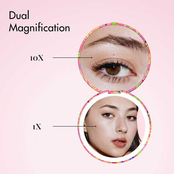 MINI TAYLOR LED Lighted Compact Mirror for Flawless Makeup | Fancii ...